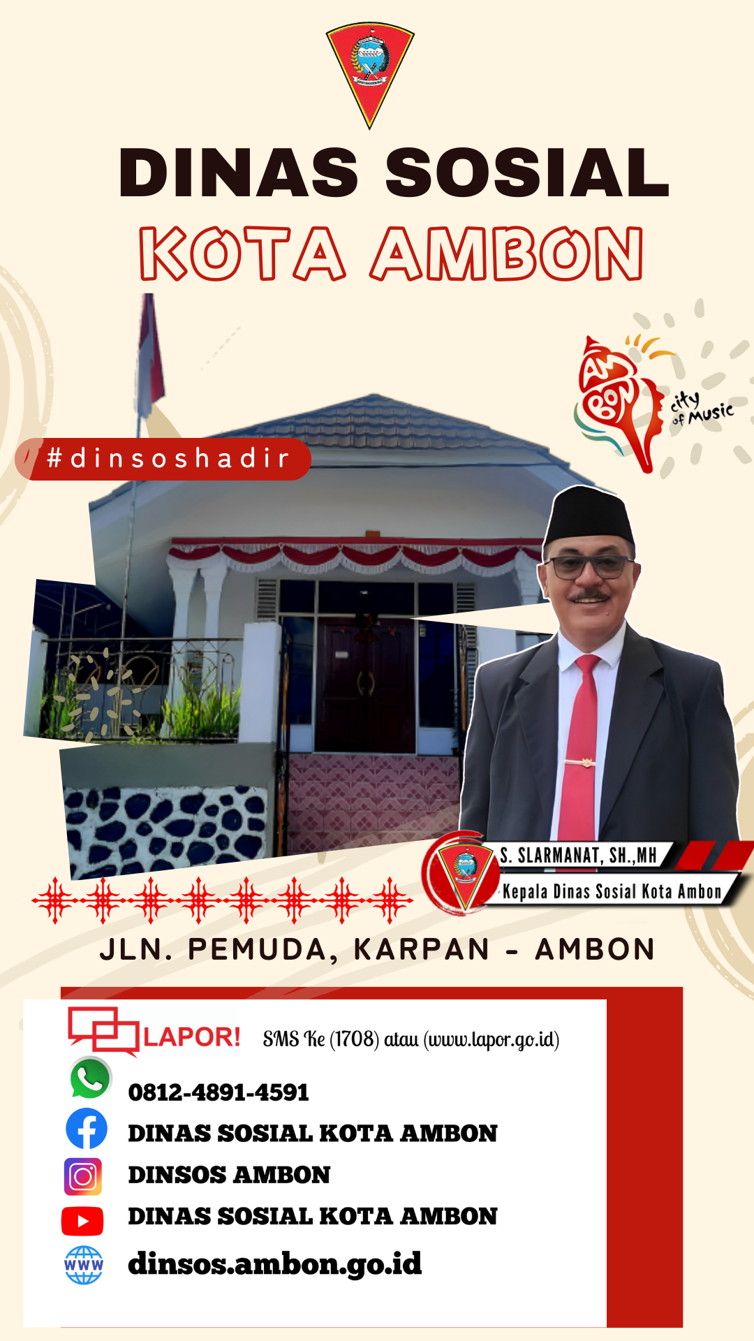 Alamat Dinas Sosial Kota Ambon - DINSOS | AMBON